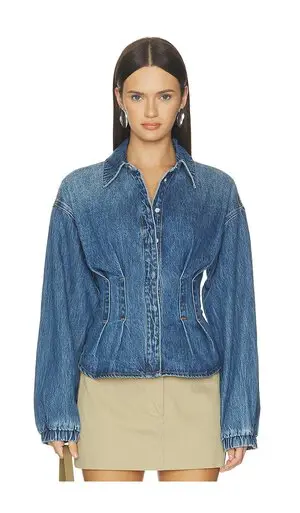 Blanknyc Denim Shirt In . Also - Blue