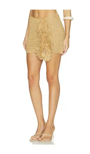SIMONMILLER Pom Pom Mini Skirt In . Also