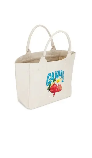 GANNI Medium Trapeze Shopper Strawberry Print