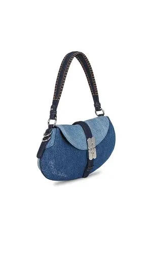 GANNI B-kat Denim Shoulder Bag