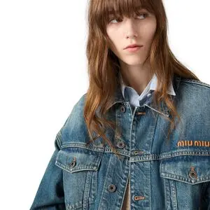 Miu Miu Denim Blouson Jacket