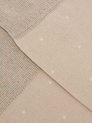 REISS Oatmeal & Ecru Mario Polka Dot Socks