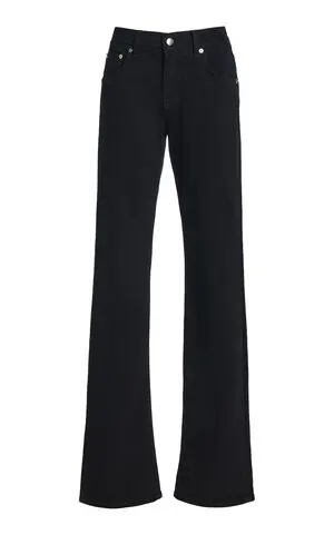 HAIKURE Chewy Rigid Mid-rise Straight-leg Jeans - Black