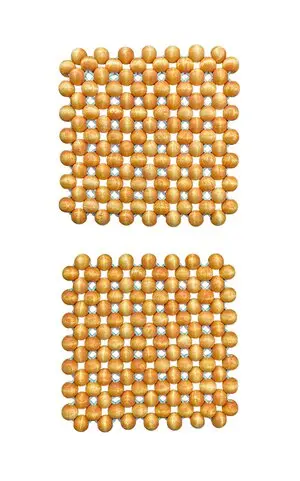 PIEN STUDIOS Larco Square Coaster Set - Brown