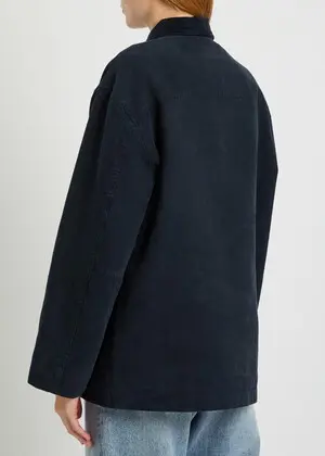 NILI LOTAN Devin Corduroy-collar Cotton Jacket
