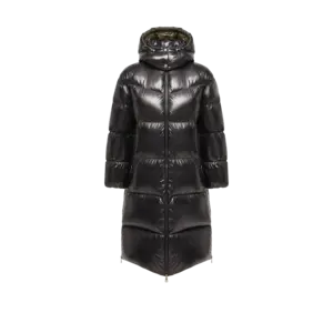 Moncler Harfang Hooded Long Down Coat