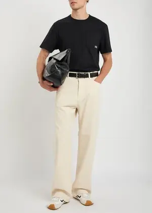 Loewe Logo-embroidered Cotton T-shirt