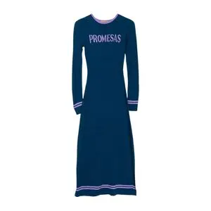 Dolores Promesas Promesas Marta Midi Dress - Blue