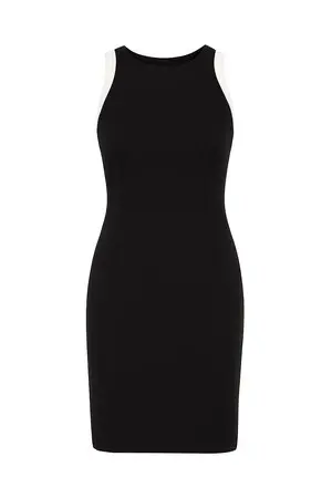 CONQUISTA Sleeveless Dress With Contrast Detail
