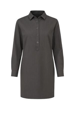 CONQUISTA Dark Tencel Shirt Dress By
