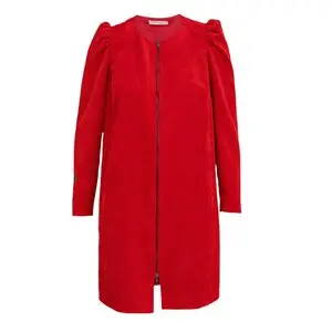 Dolores Promesas Corduroy Dress - Red