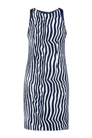 CONQUISTA Sleeveless Zebra Print Dress
