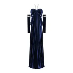 NUR KARAATA Royal Ancestry Navy Dress