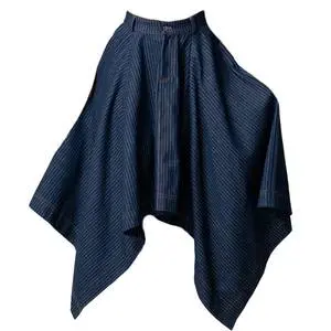 OFUURE Denim Pinstripe Sabina Handkerchief Skirt