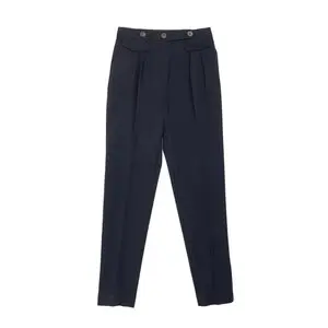 Dolores Promesas Pants With Buttons - Blue