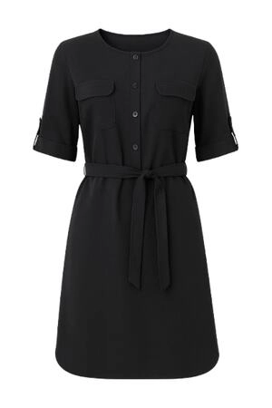 Conquista Button Detailed Day Dresses