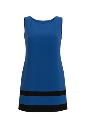 CONQUISTA Sleeveless A Line Panel Detail Dress