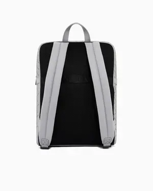 Armani Exchange Backpack In Monochrome Technical Fabric