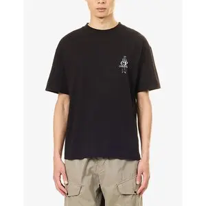 C.P. COMPANY Sailor-print Relaxed-fit Cotton T-shirt - Black