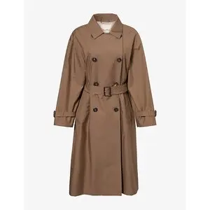 Max Mara Water-repellent Cotton-twill Trench Coat