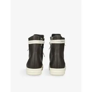 Rick Owens Hi Sneaks Leather Trainers