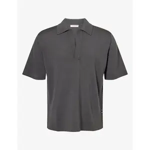 Orlebar Brown Raffertie Short-sleeve Wool Polo Shirt - Grey