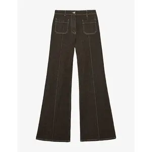 REISS Sakura Flared Denim Jeans