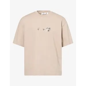 Off-White Spices Arrow Brand-print Cotton T-shirt - String