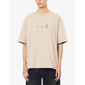 Off-White Spices Arrow Brand-print Cotton T-shirt