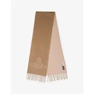 VIVIENNE WESTWOOD Double Face Orb-jacquard Wool Scarf