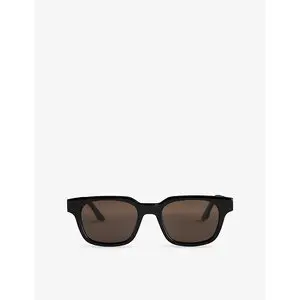 WEARI Prime Rectangle-frame Acetate Sunglasses - Black