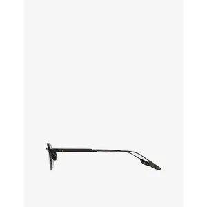 WEARI Mode Oval-frame Titanium Sunglasses