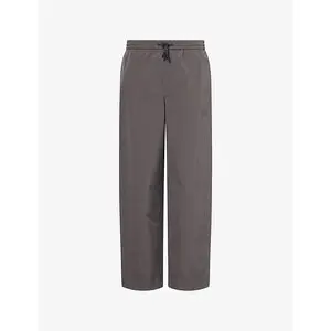 Loewe Anagram-embroidered Cotton-blend Trousers