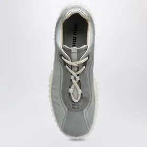 Miu Miu Cloud- Bubble Trainers In Technical Fabric And Suede