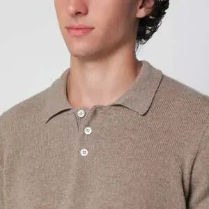 DRUMOHR Mélange Wool Polo Sweater