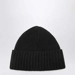 Stone Island Wool-blend Beanie With Logo Patch