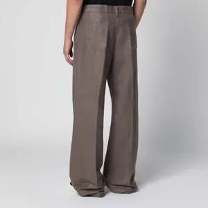 Rick Owens Taupe Cotton-blend Trousers