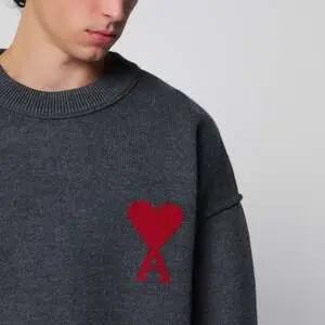 AMI Paris Dark De Coeur Sweater