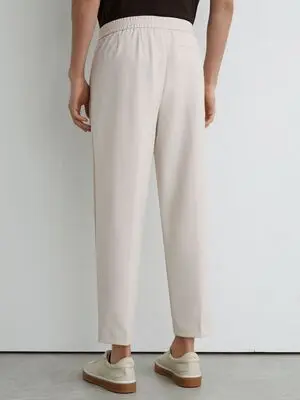 REISS Cleric Technical Elasticated-waist Tapereds