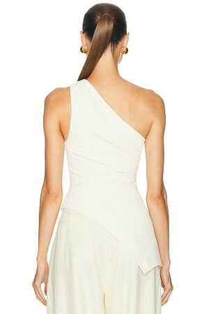 EAVES Dani Polished Crepe Asym Top