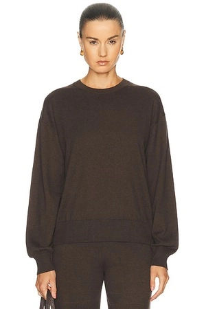 Eterne Brock Cotton Cashmere Sweater - Mushroom