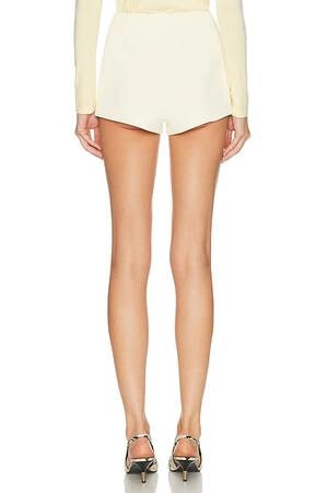 EAVES Naftali Polished Crepe Mini Short