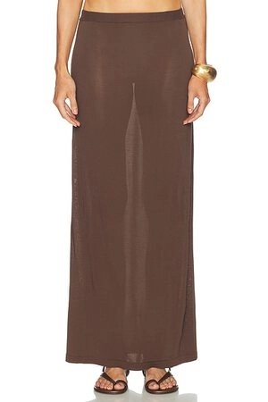 SRG Emersyn Knit Skirt - Coffee