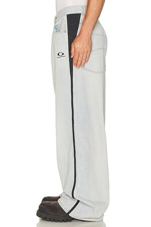 Balenciaga Piping Details Jean - Light Blue
