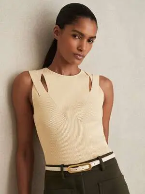 Reiss Ribbed Camis Tanks For Women
