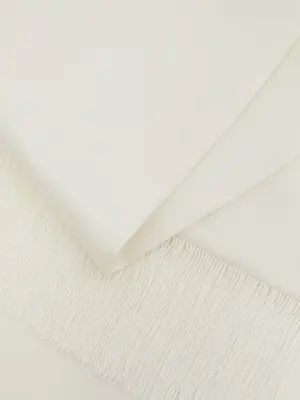 REISS Silk Fringed Scarf