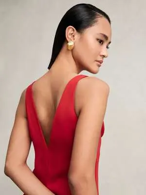 REISS Cowl-neck Sleeveless Maxi Dress