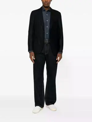 Caruso Single-breasted Notched-lapels Blazer