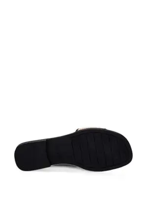 Just Cavalli Logo-embroidered Woven Slides
