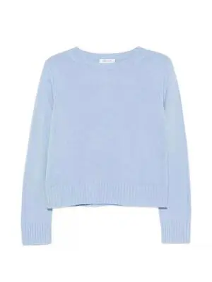 PHILO-SOFIE Crew-neck Ribbed-trim Sweater - Blue